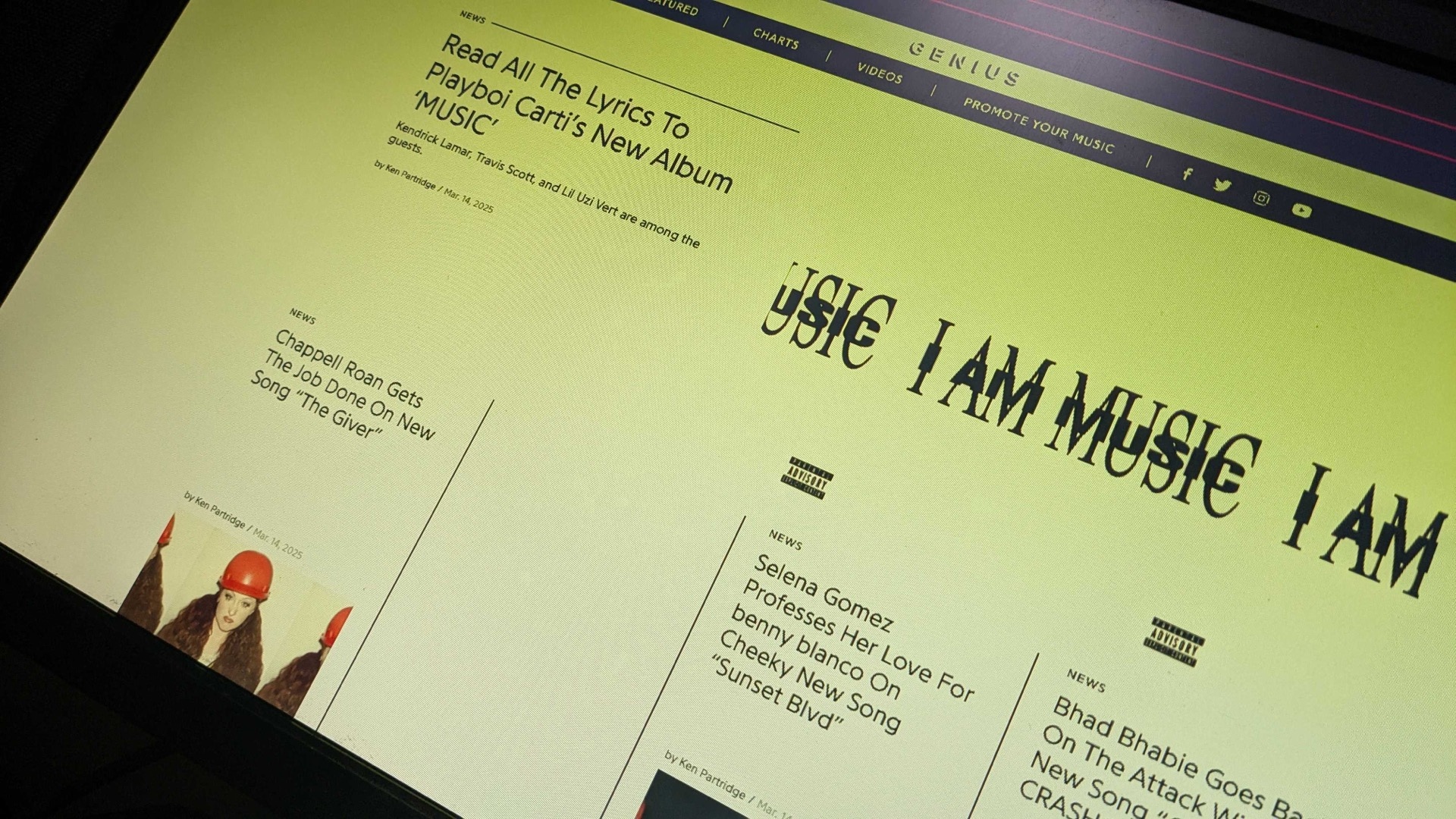 世界最大の歌詞サイト「Genius」日本の曲が不自然にPV増加 ランキング操作目的か - KAI-YOU